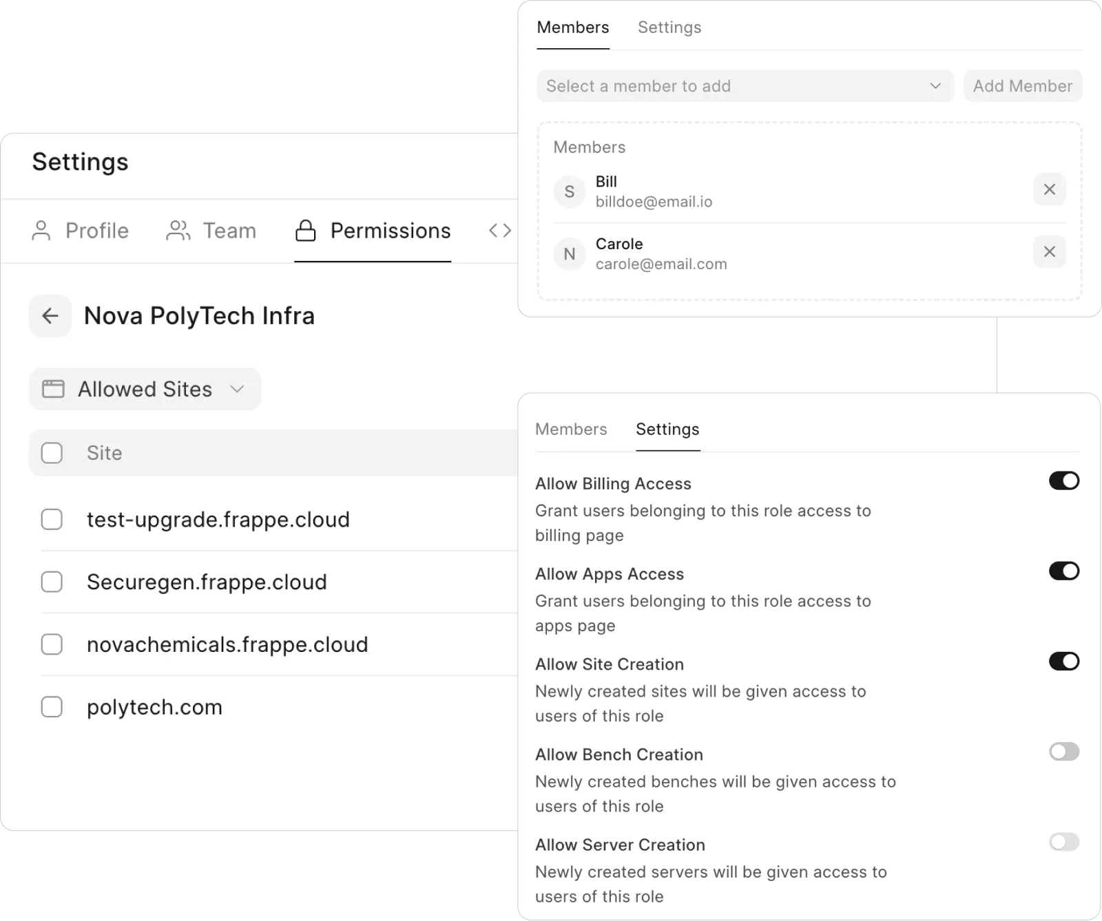 Monitor on Frappe Cloud